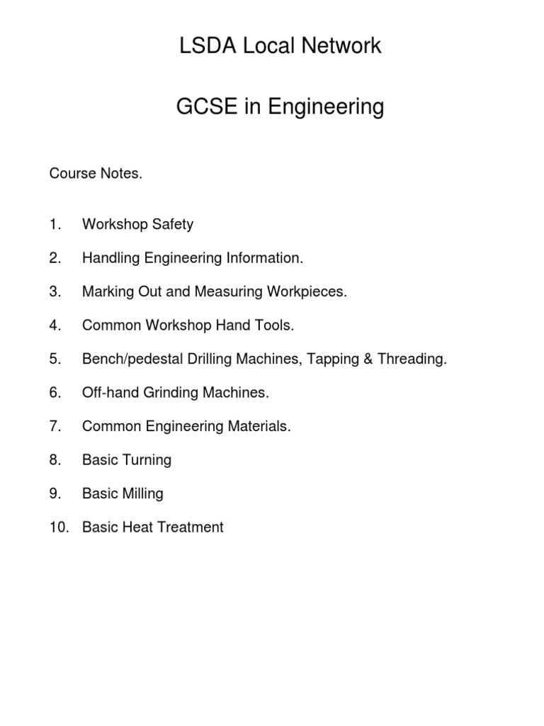 Engineering Principles For GCSE Engineering | PDF | Engineering ...