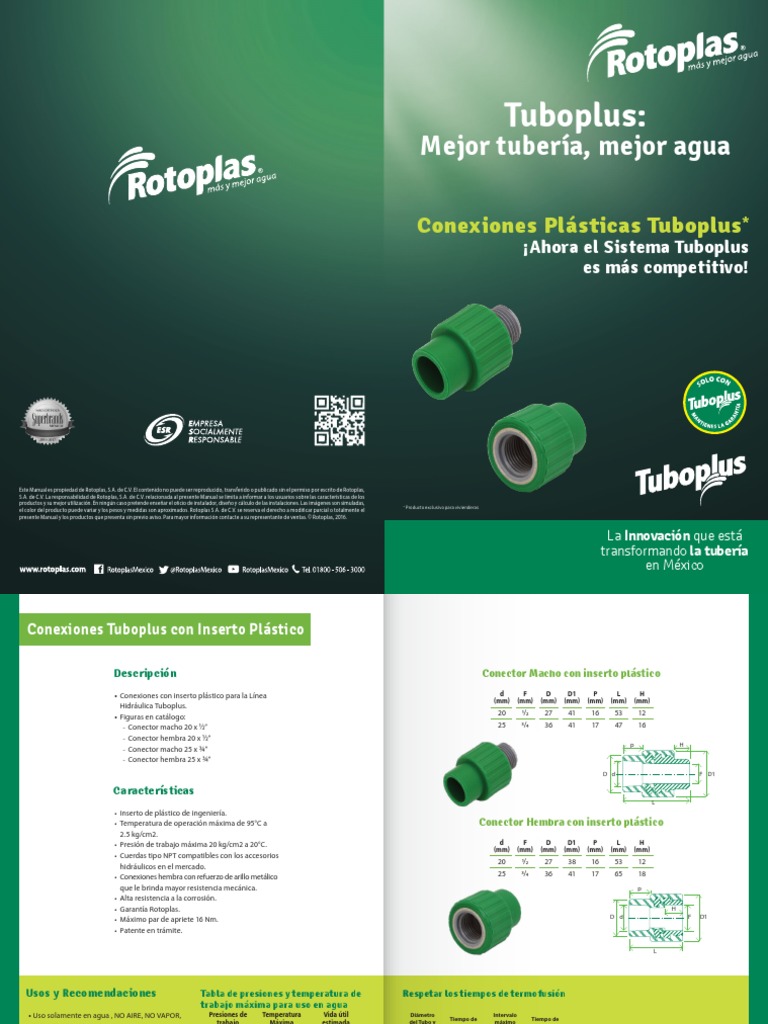 Conexiones Tuboplus Mx Pdf Naturaleza