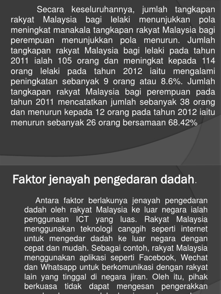 Faktor Jenayah Pengedaran Dadah | PDF