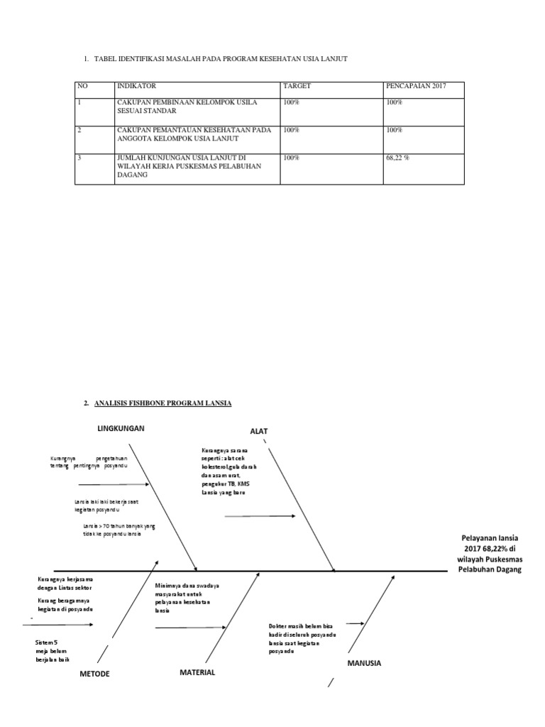 Analisis Fish Bone Lansia | PDF