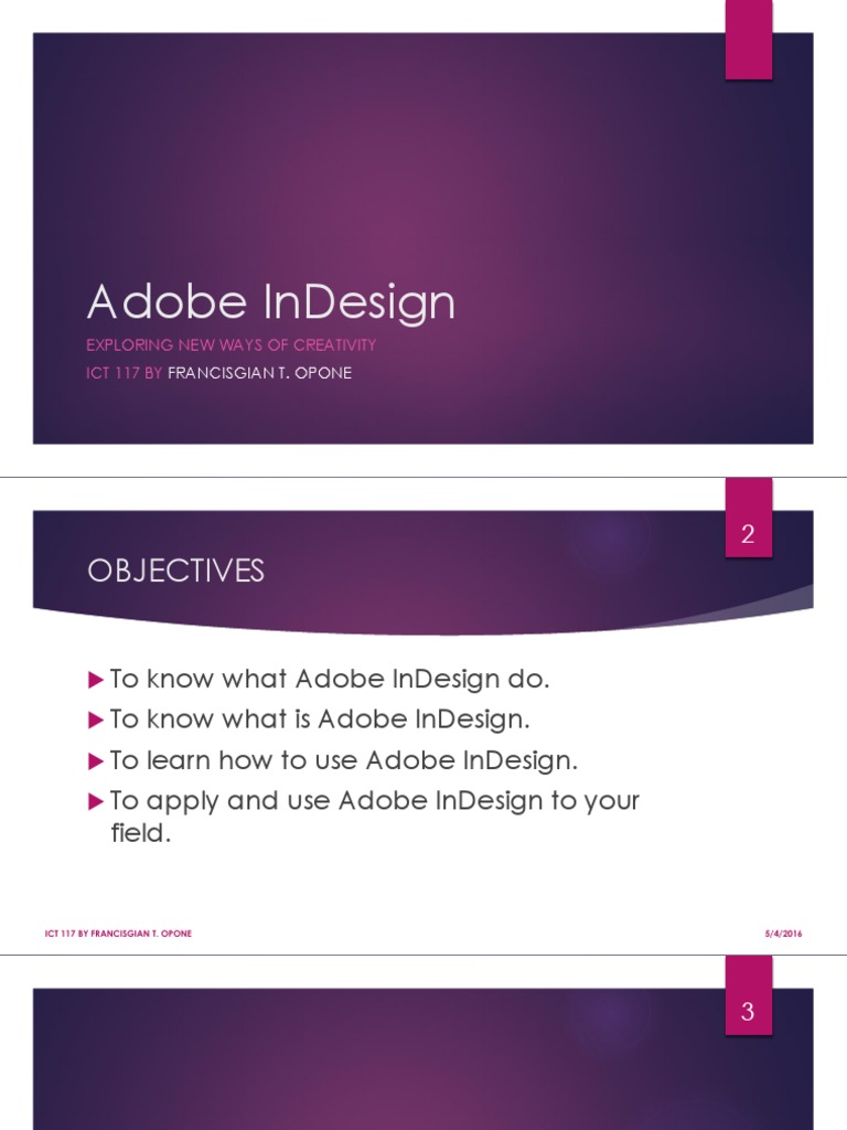 Adobe InDesign | PDF | Adobe In Design | Rgb Color Model