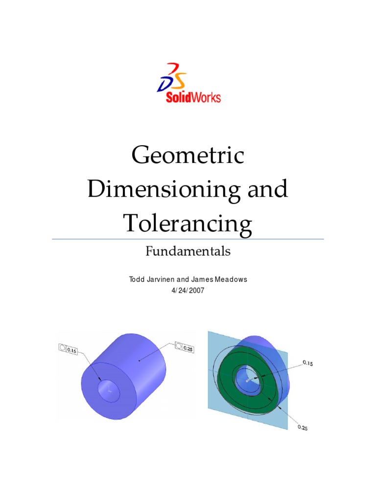 SW Dimensioning and Tolerancing | PDF | Engineering Tolerance | Geometry