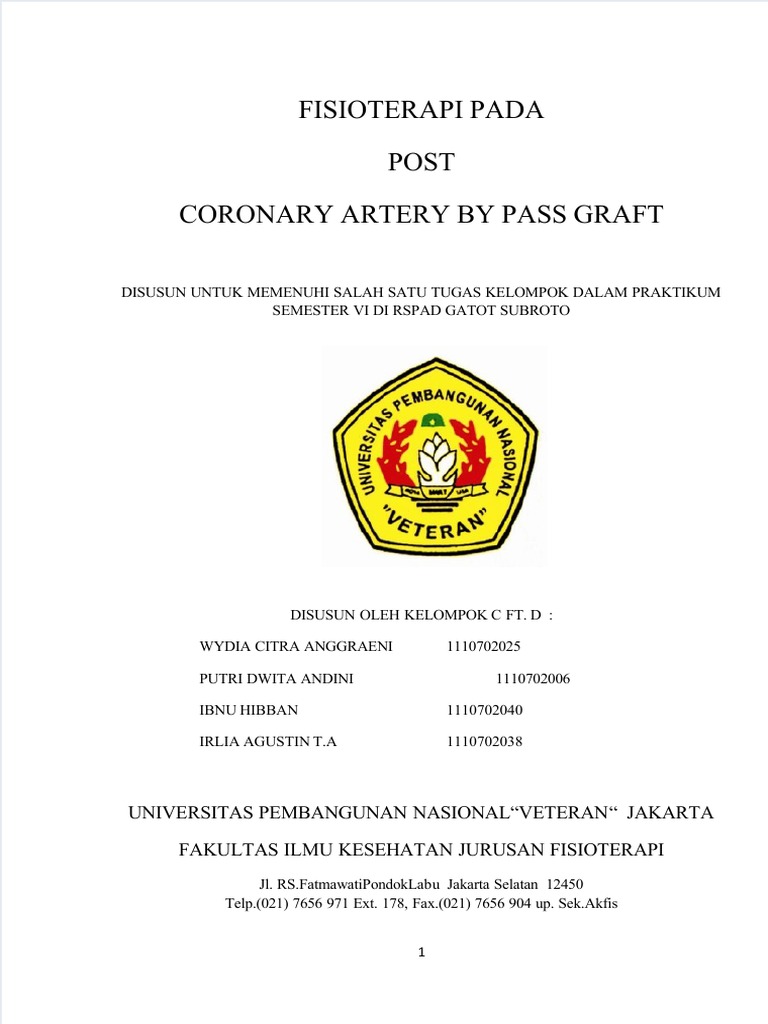 Fisioterapi Pada Post Coronary Artery by Pass Graft | PDF