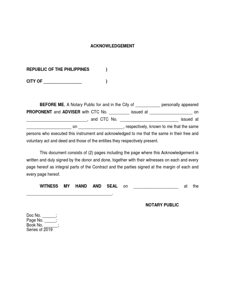 Acknowledgement | PDF | Civil Law (Common Law) | Common Law