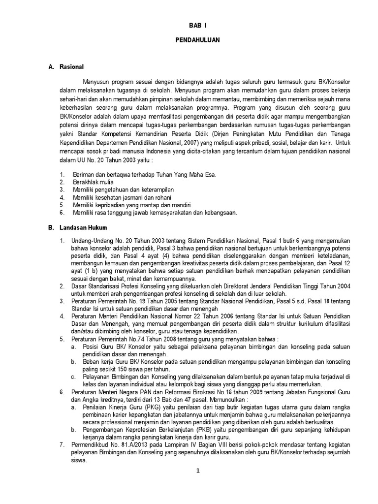 Program BK | PDF | Pengembangan Diri