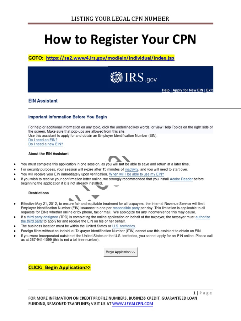 How to Obtain a CPN Number Online | PDF | Partnership | Sole Proprietorship