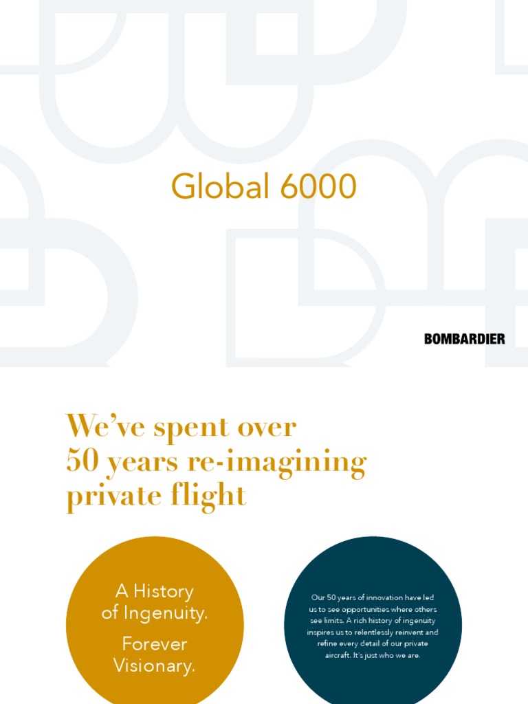 Bombardier Global 6000 Brochures | PDF | Airport | Avionics