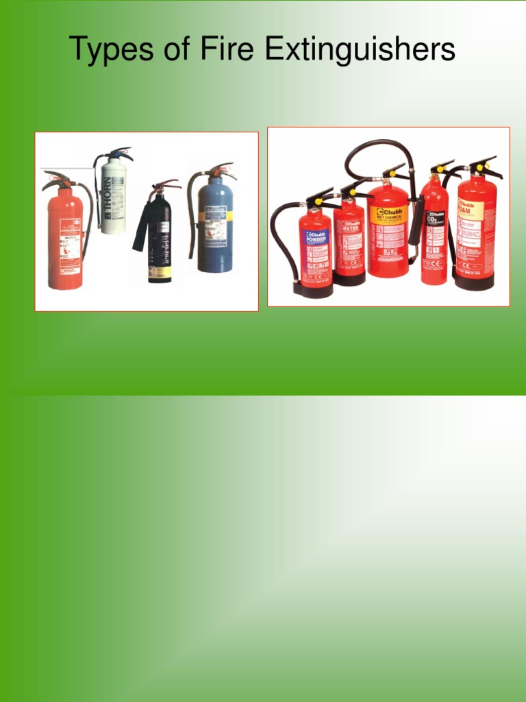 Types of Fire Extinguishers | PDF