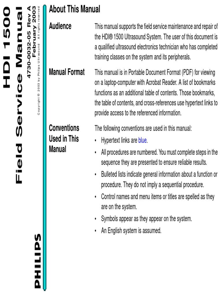 Service Manual HDI 1500 | PDF | Power Supply | Electronic Engineering