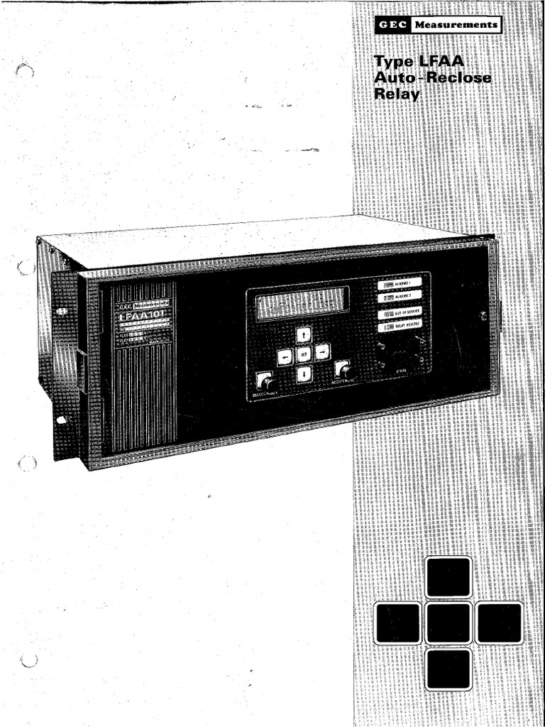 Relay Manual For GEC LFAA101 | PDF