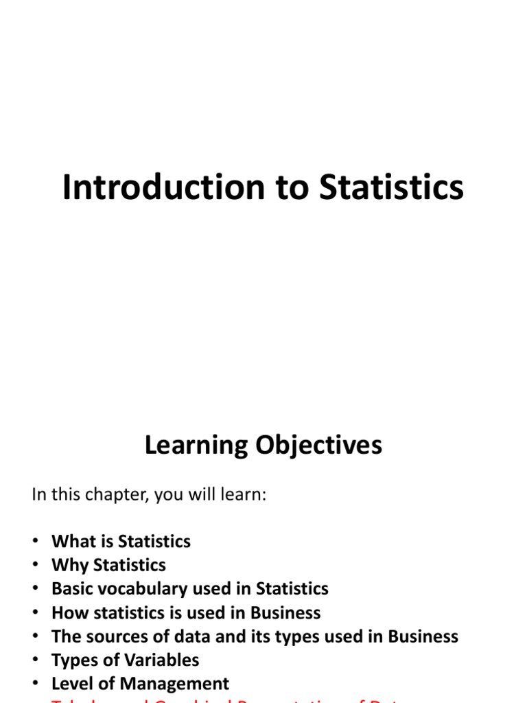 1 Introduction To Statistics Pdf Level Of Measurement Statistics