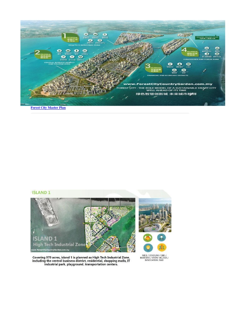 Forest City Master Plan | PDF | Sustainable City | Natural Environment