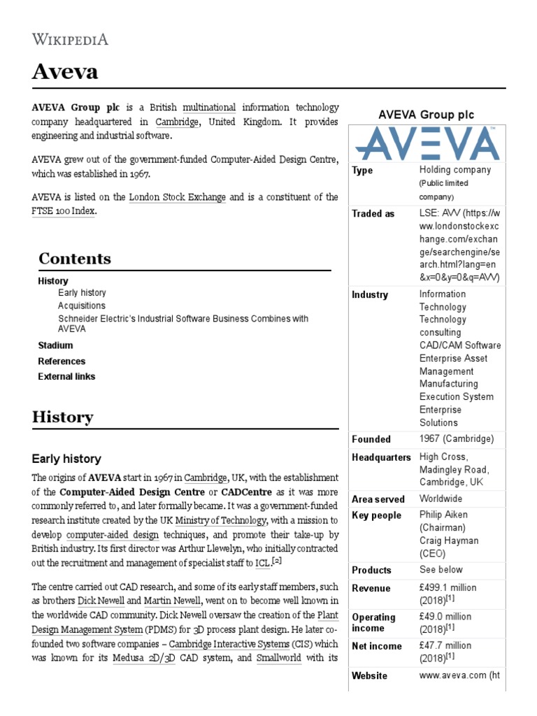 AVEVA Group PLC | Download Free PDF | Business