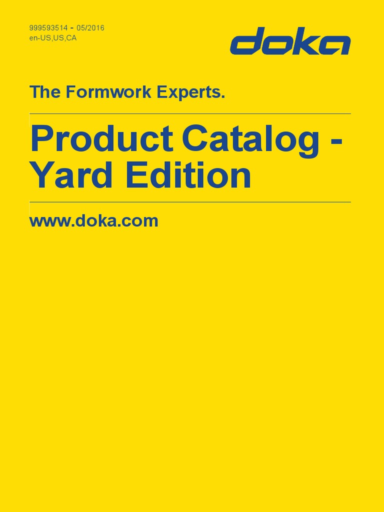 Catálogo DOKA PDF | PDF | Building Engineering | Building Materials