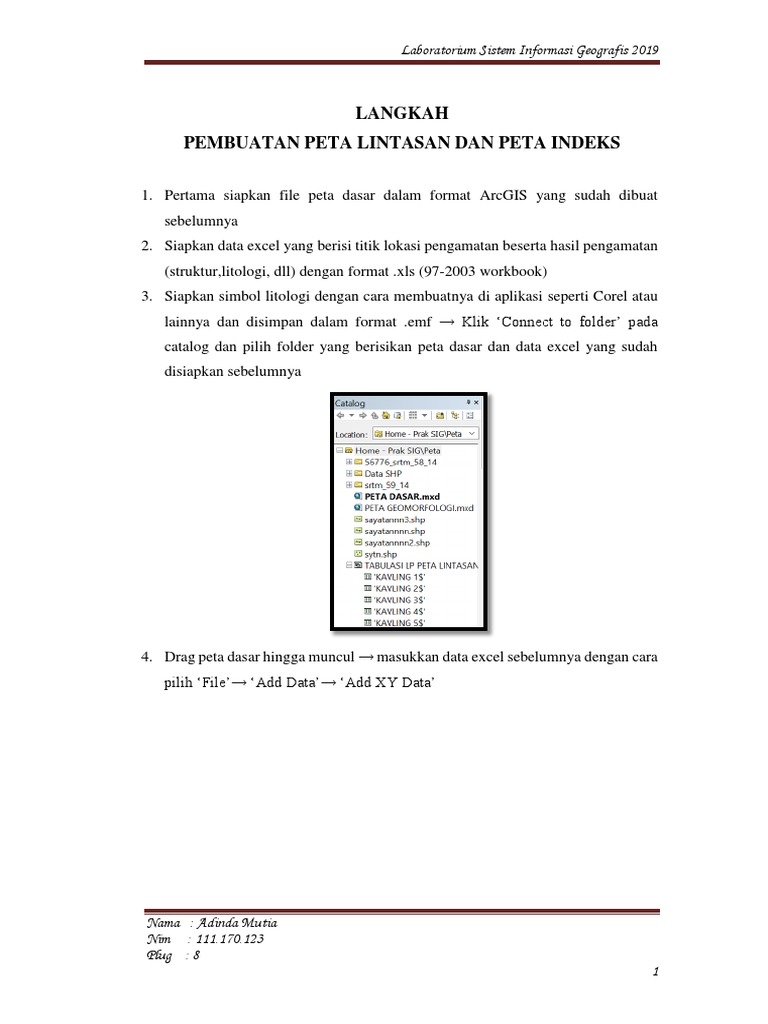 PEMBENTUKAN PETA LINTASAN DAN PETA INDEKS | PDF