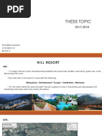 Thesis Proposal On Resort Design | PDF | Resort | Tourism