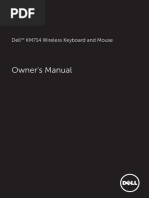 Dell Wir Kybrd Mouse km3322w - Users Guide | PDF | Computer Keyboard | Cursor (User Interface)