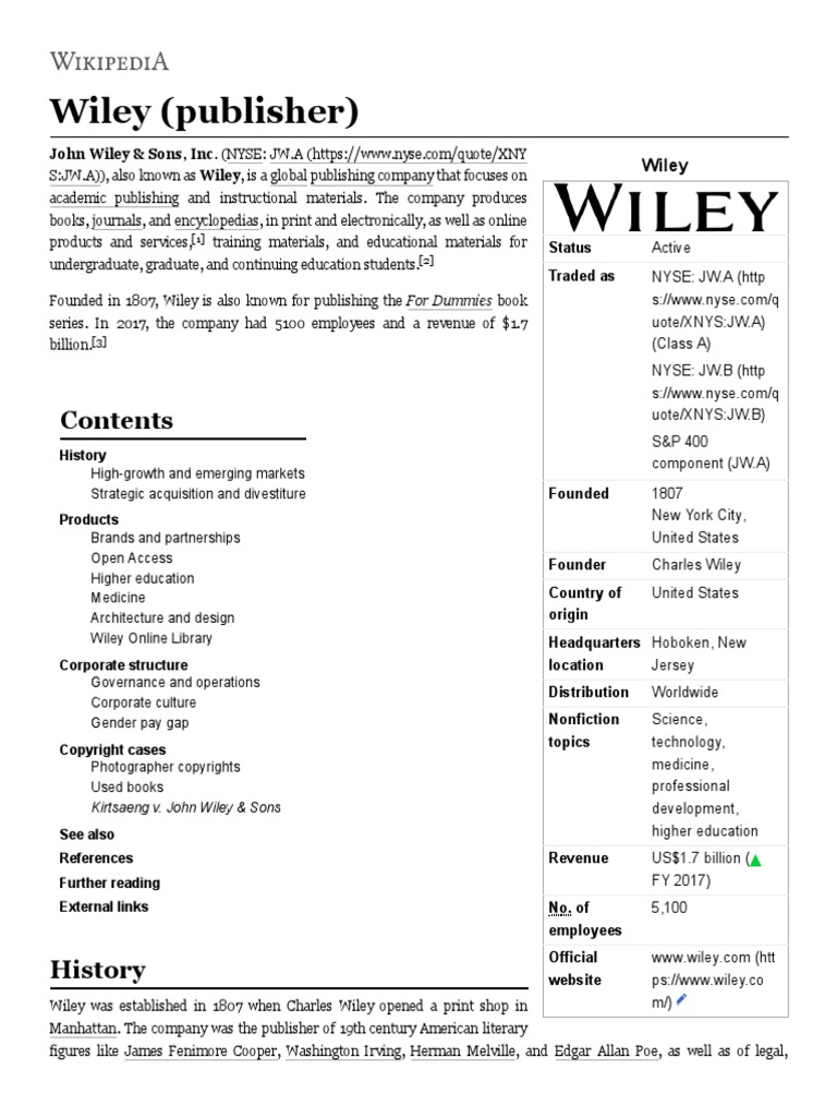 Wiley (Publisher) | Download Free PDF | Business