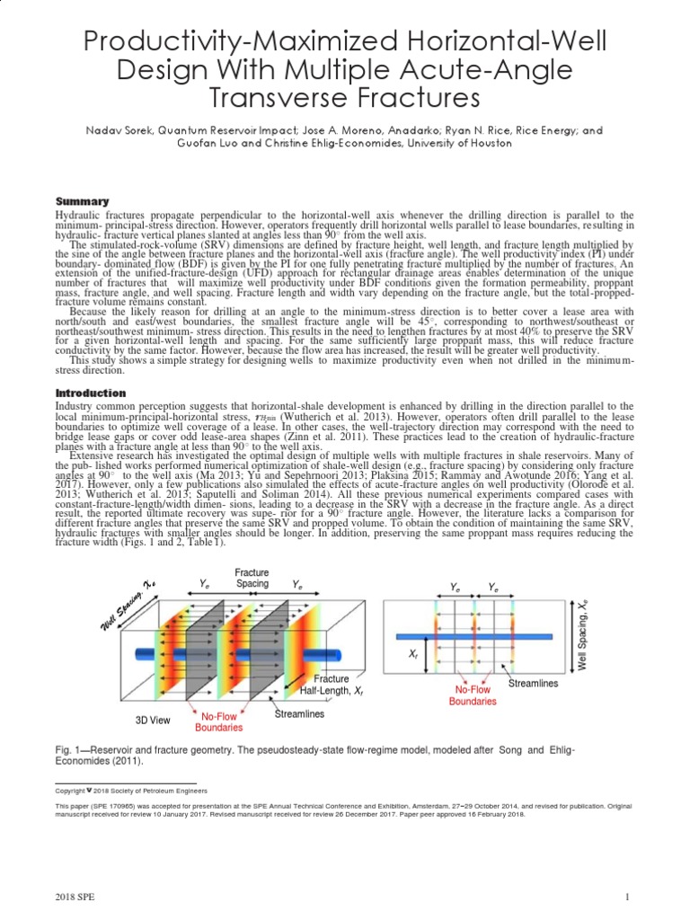 Productivity-Maximized Horizontal-Well Design With Multiple Acute-Angle ...