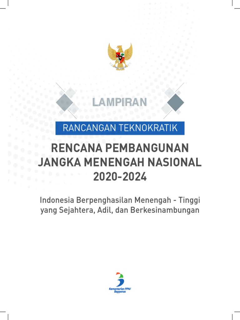Buku Lampiran RPJMN 2020 2024 KC PDF | PDF