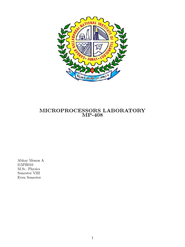 Microprocessor 8085 Journal | PDF | Binary Coded Decimal | Digital Technology