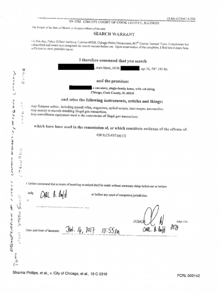 Complaint For Search Warrant | PDF