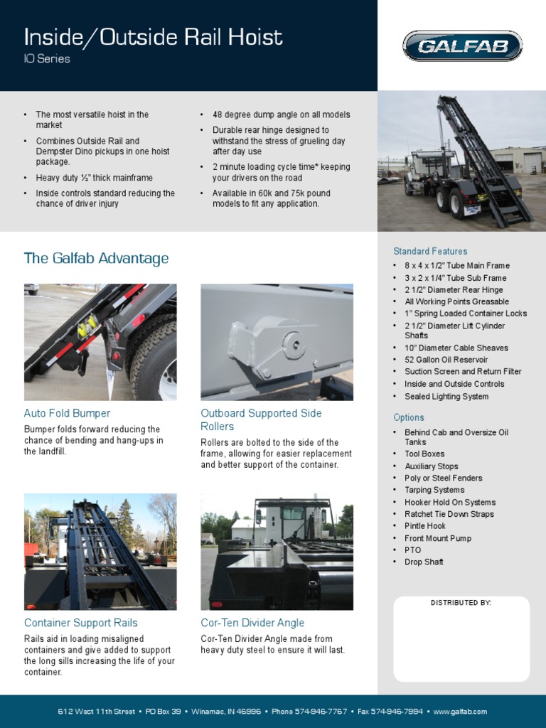 Galfab Roll Off Brochure | PDF | Manufactured Goods | Car