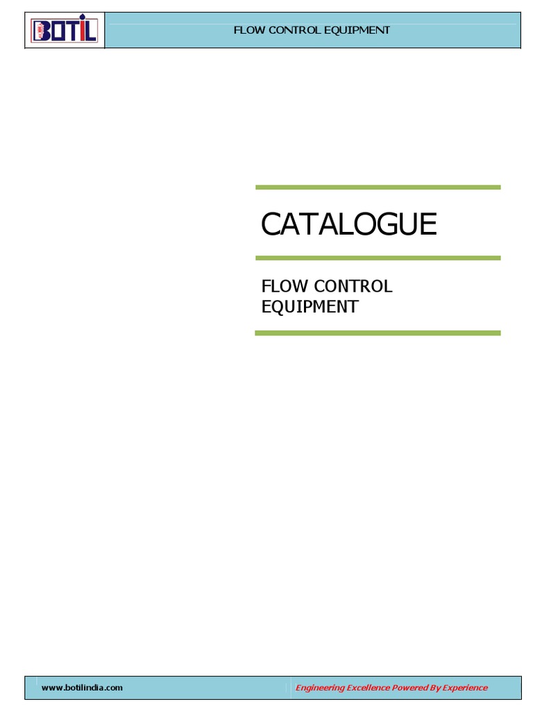 Catalogue: Flow Control Equipment | PDF | Valve | Electrical Connector