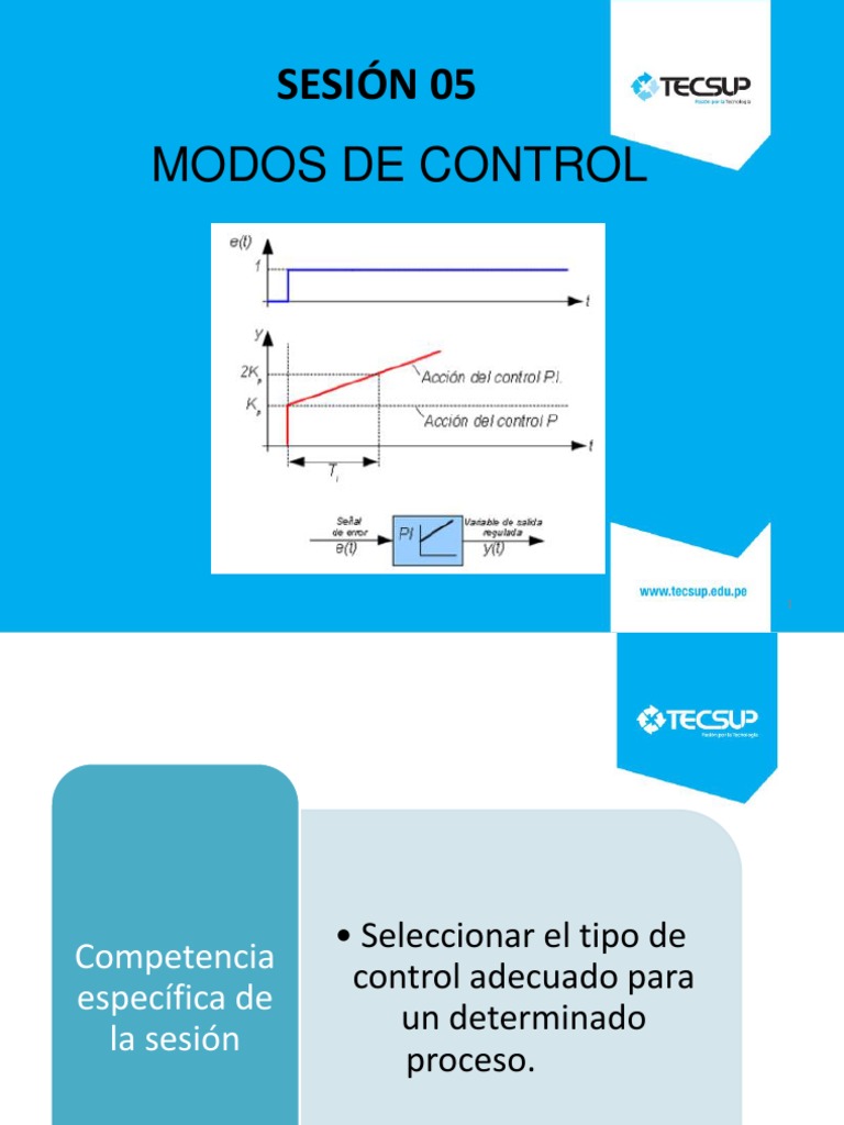 Sesión 05 Modos de Control Rev PDF | PDF
