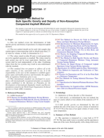 ASTM D2726 - 2019 - Bulk Specific Gravity and Density of Non-Absorptive Compacted Asphalt ...