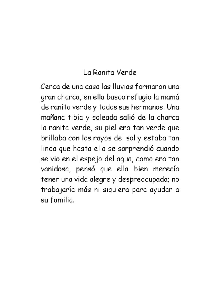 La Ranita Verde | PDF