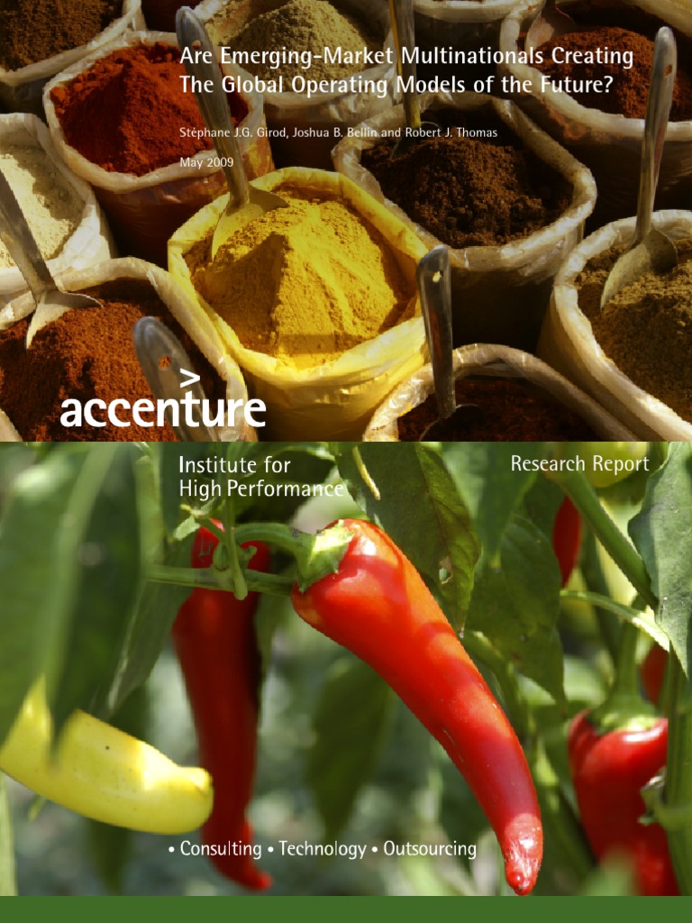 Accenture Emerging Markets Create Global Operating Models | PDF ...