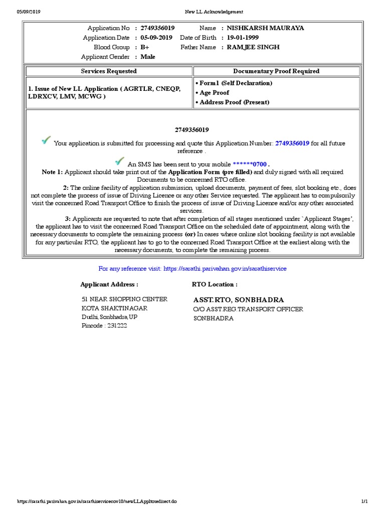 New LL Acknowledgement | PDF | Government | Business