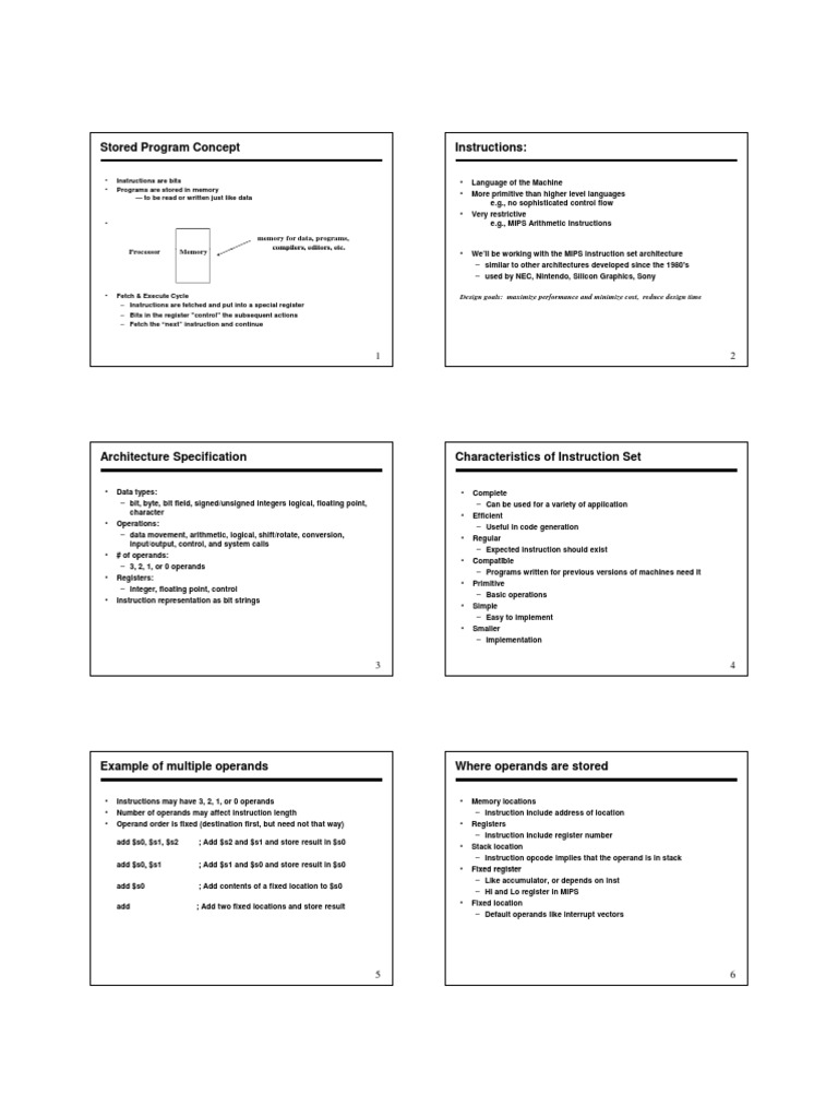 Stored Program Concept Instructions | PDF | Computer Architecture | Computer Engineering