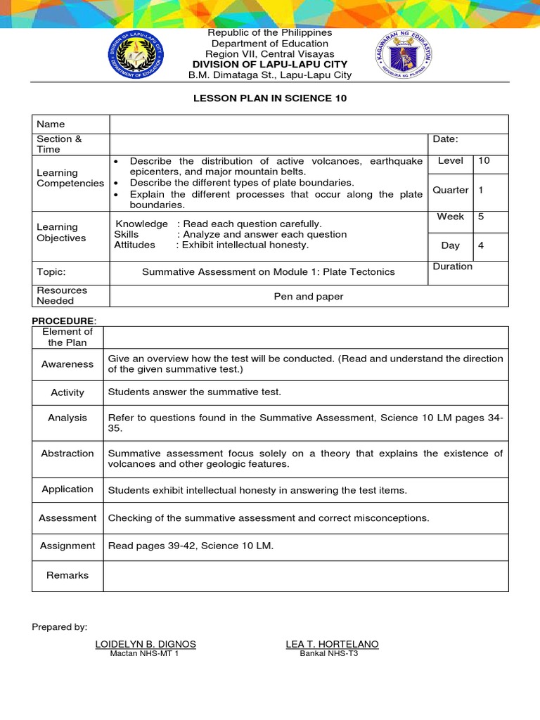 Science 10 - Q1 - W5 - D4 | PDF