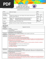 Lesson Plan Grade 10 Mutation | PDF | Genetic Code | Gene