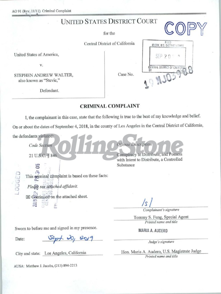 Stephen Andrew Walter Complaint | PDF