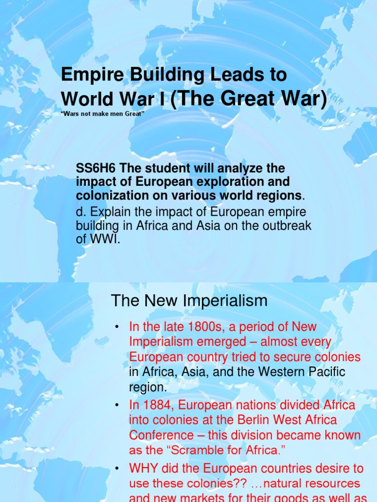 Empirebuildingleadsww 1 Notes | PDF | World War I | British Empire