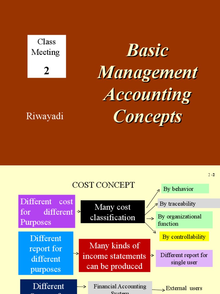 Basic Management Accounting Concepts | PDF | Cost | Expense