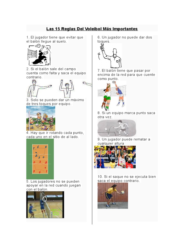10 Principales Reglas Del Voleibol – JIJWV