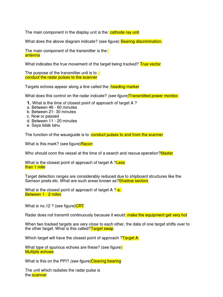 Radar Bearing Discrimination Overview | PDF | Teaching Methods ...