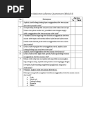 Morisky Medication Adherence Scale MMAS 8 | PDF | Gaya Hidup