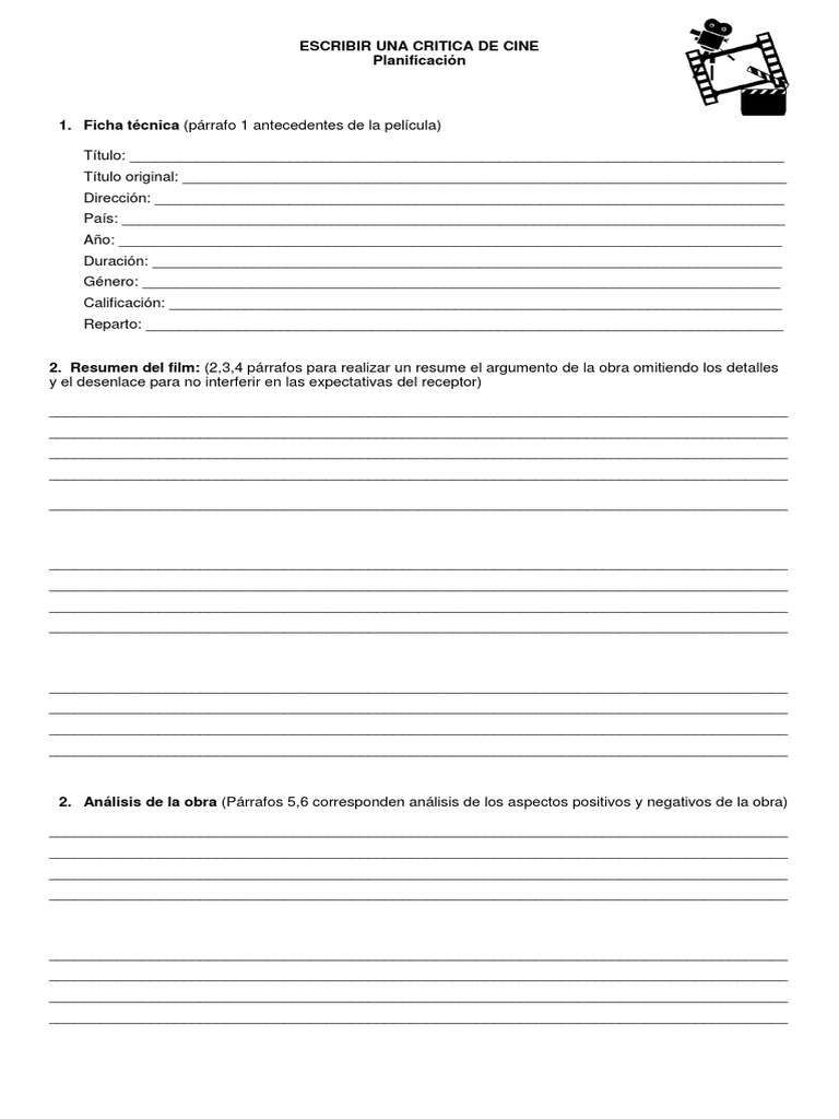 Guía para Escribir Críticas de Cine | PDF | Cine