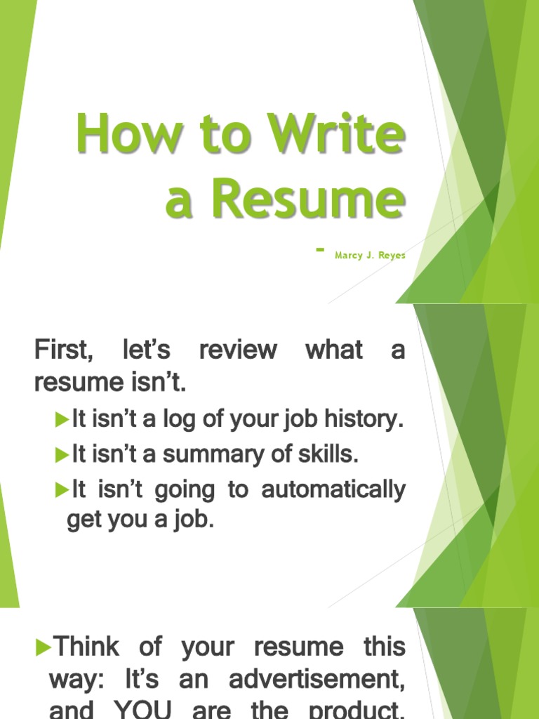 How To Write A Resume | PDF | Typefaces | Résumé