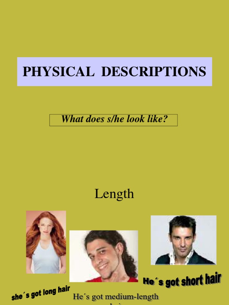 Physical Descriptions Guide | PDF