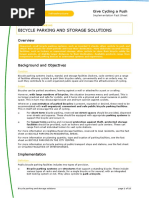 Cycle Parking Design Standards Guide | PDF | Parking | Bus