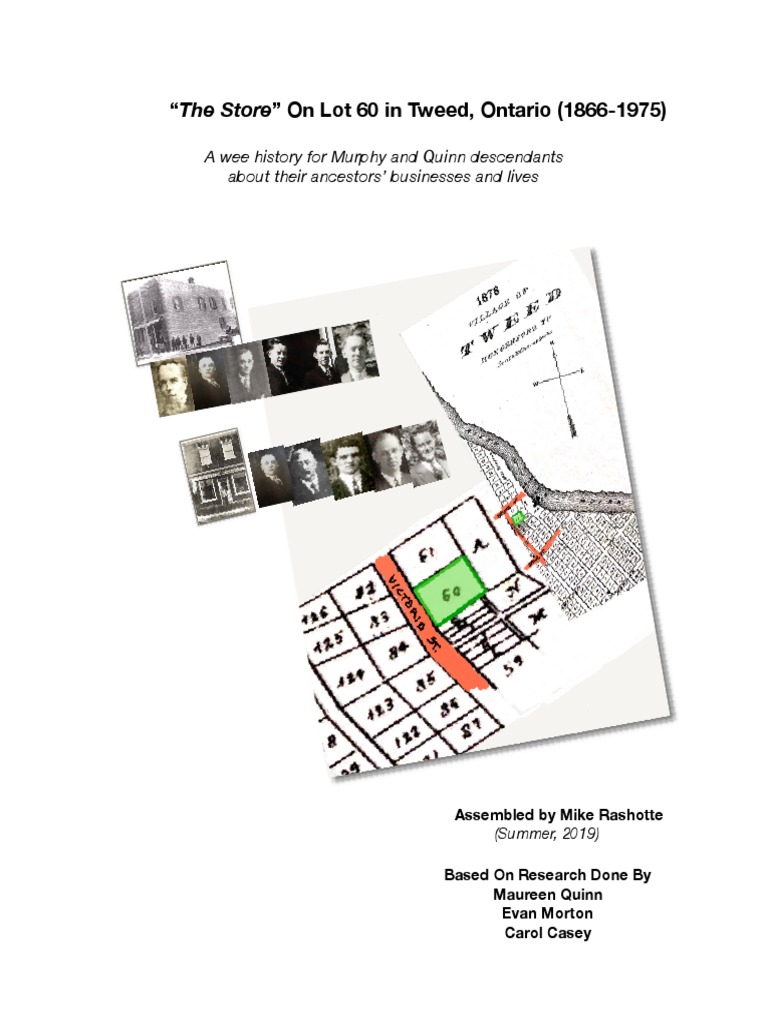 "The Store" On Lot 60 in Tweed, Ontario (1866-1975) | PDF