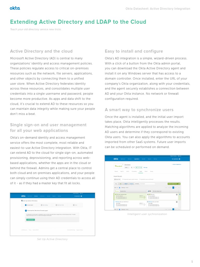 Active Directory and The Cloud Easy To Install and Configure | PDF ...