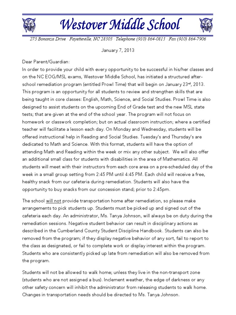 Remediation Letter 2013 | PDF | Teaching | Schools