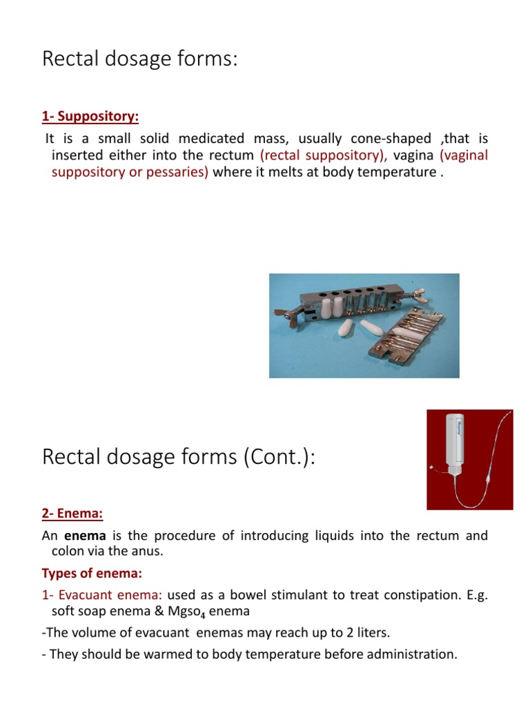 SUPPOSITORIA | PDF | Injection (Medicine) | Rectum